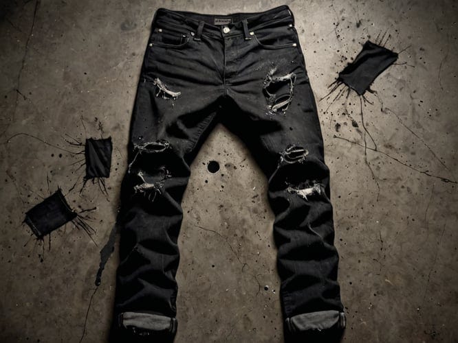 Destroyed Black Jeans | by Georgia Scott | Apr, 2024 | Medium