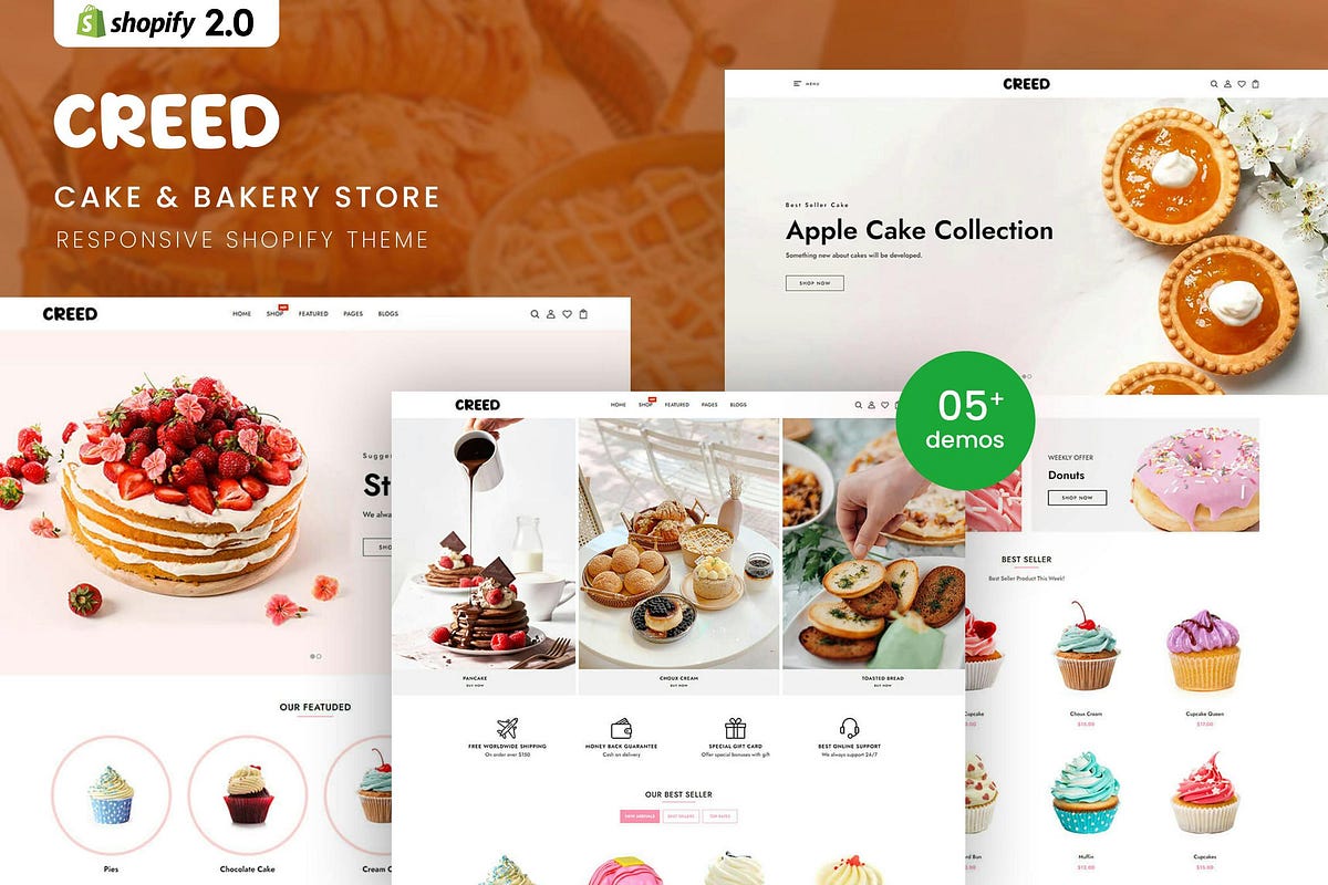 Creed — Cake & Bakery Responsive Shopify 2.0 Theme | by Svginnovator ...