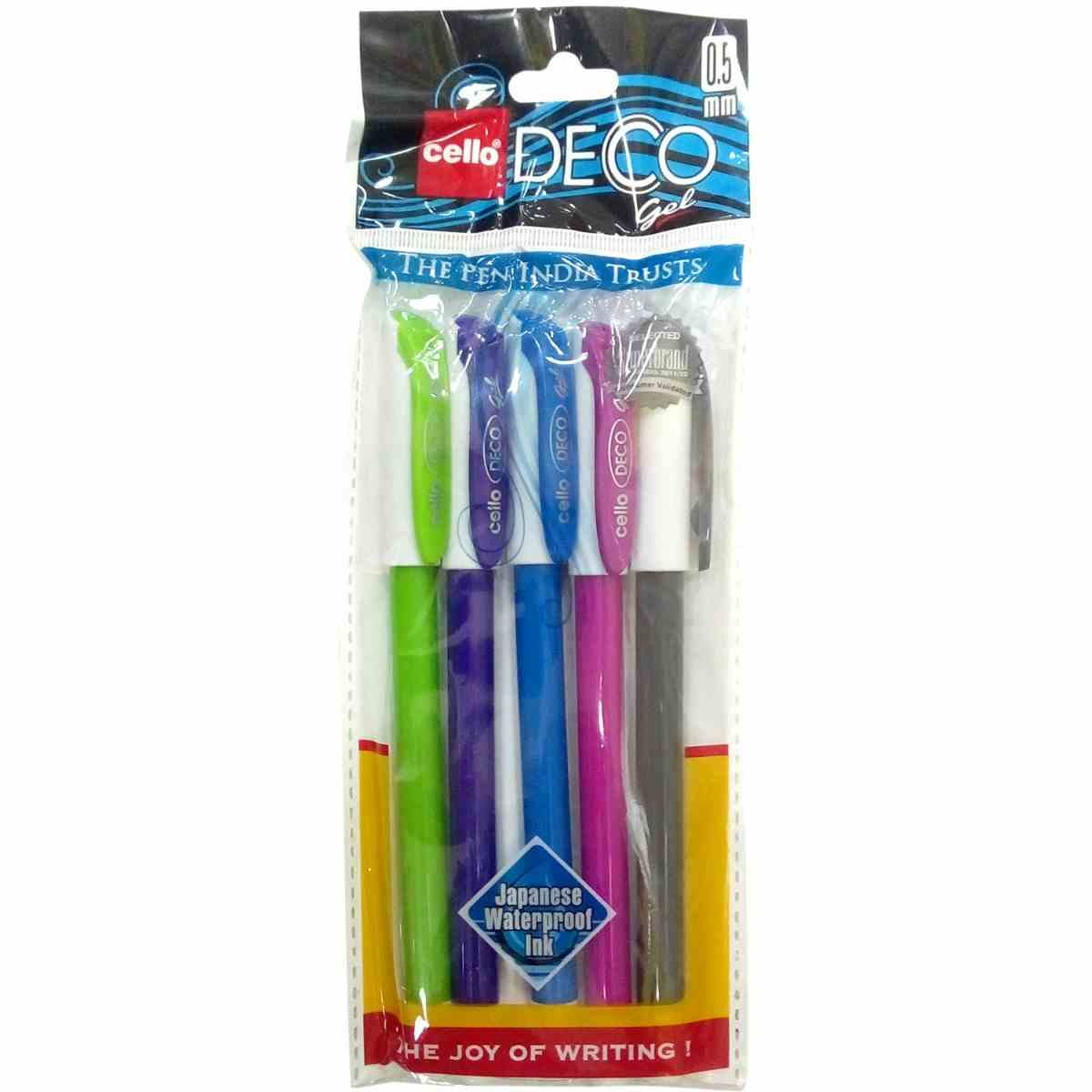 A World of Stationery Awaits. Cello Gel Pen Pack Of 5 Blue | by ...