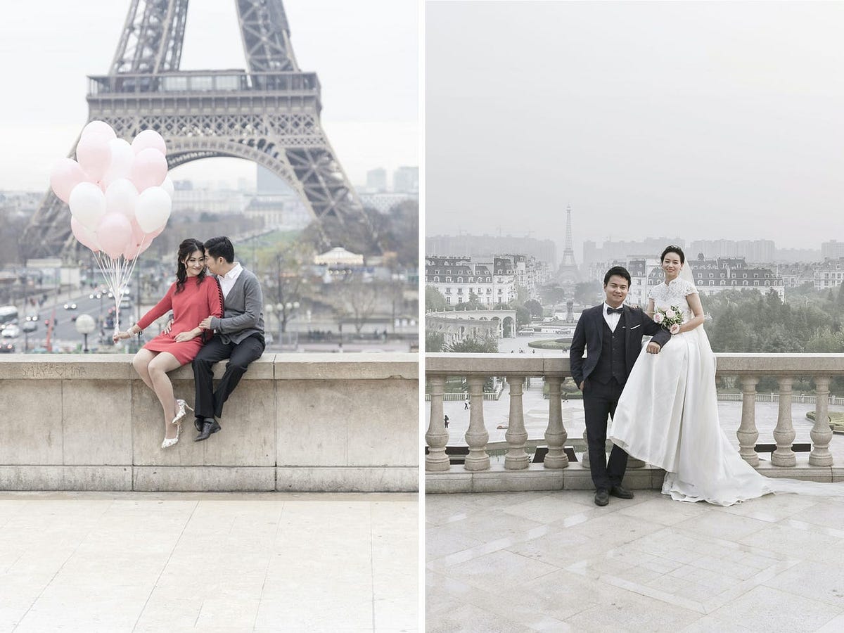 A photographer’s side-by-side pictures compare China’s fake Paris to ...