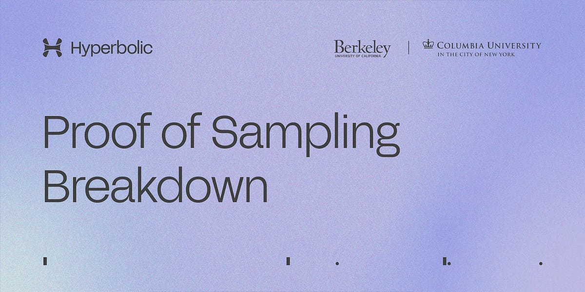 Proof of Sampling (PoSP) Breakdown | by Hyperbolic | Hyperbolic | Medium
