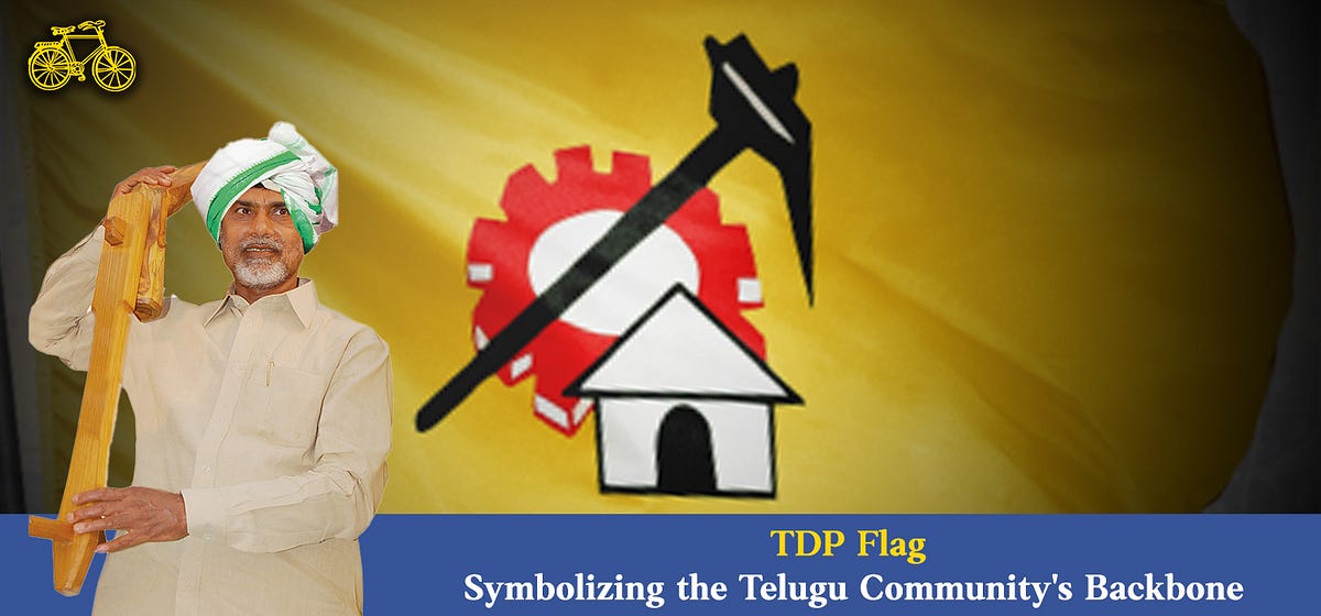 TDP Flag: Symbolizing the Telugu Community’s Backbone | by Anjani Seo ...