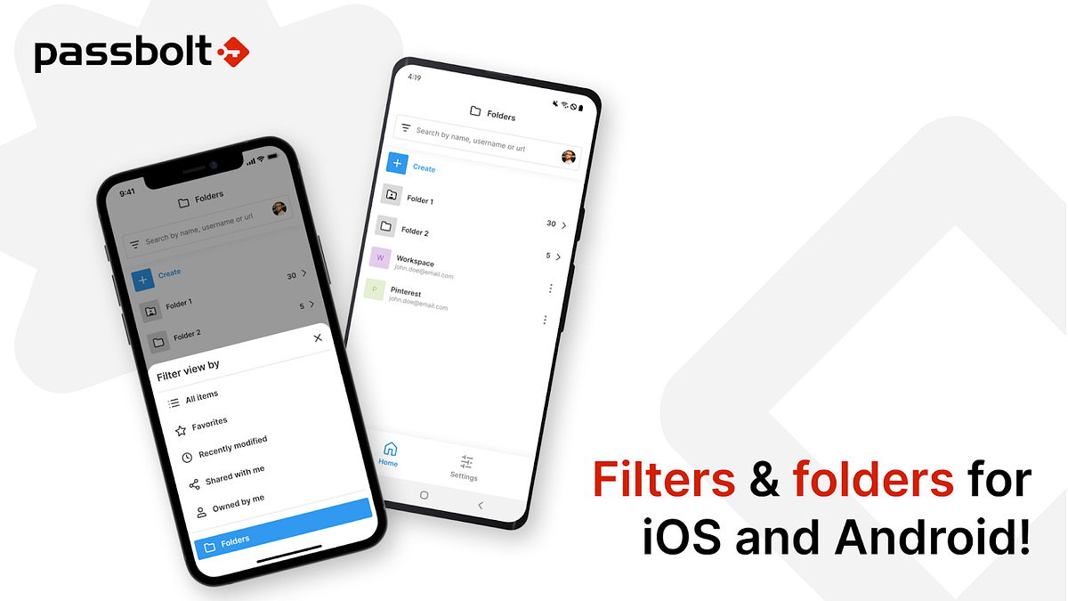 Filters & folders for mobile apps | by Vivien Muller | passbolt | Medium