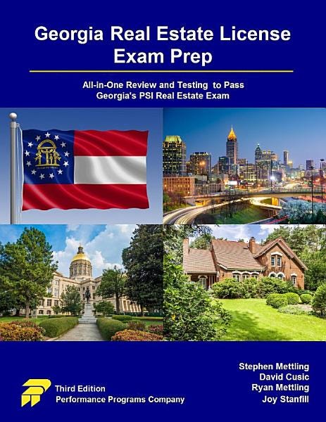 Download PDF Georgia Real Estate License Exam Prep: All-in-One Review ...
