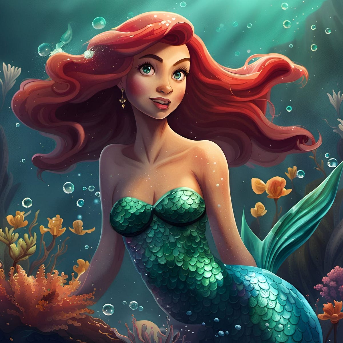 A Mermaid’s Playground. - Mystical Fireflies - Medium