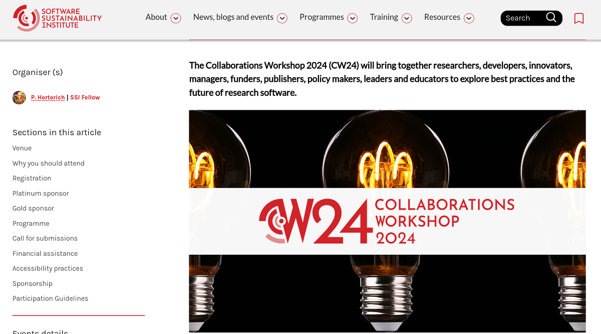 My take on the Collaborations Workshop (CW) 2024 | by Broncio Aguilar ...