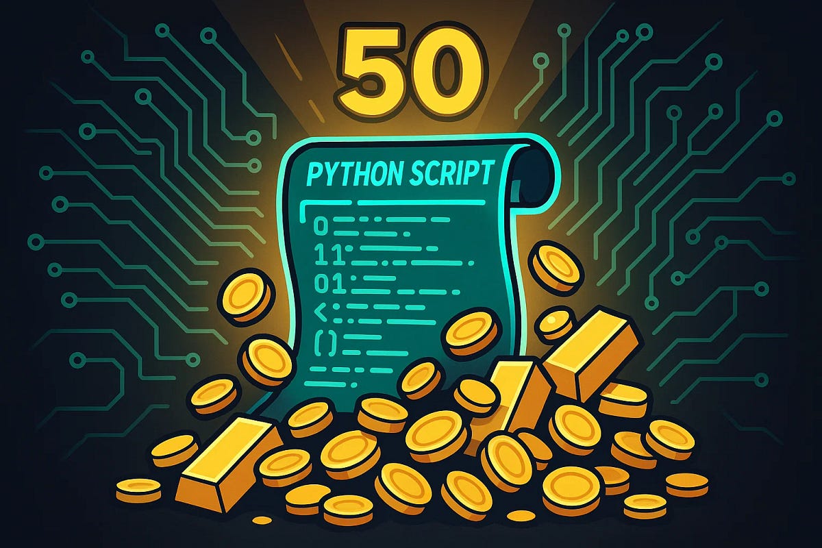 How I Turned 50 Lines of Python Into a Passive Income Goldmine | by Dr. Ameer Hamza Mahmood ...