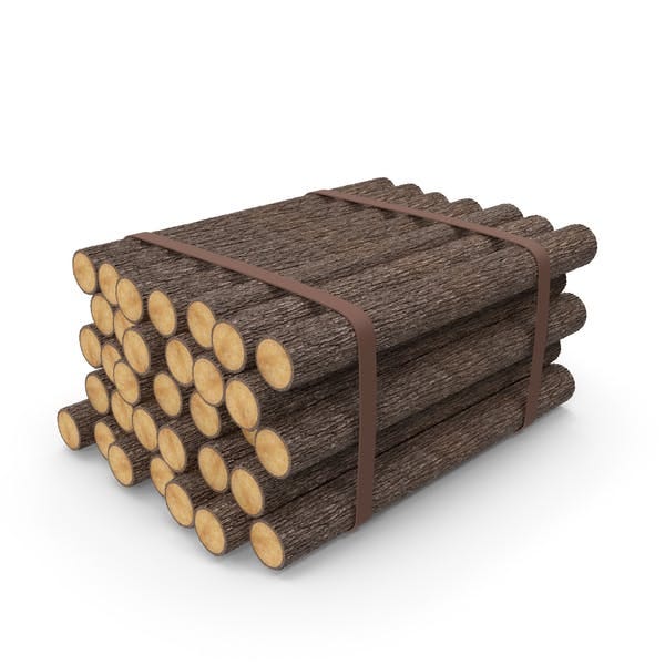 Stack Of Wooden Logs - Illustrapro - Medium