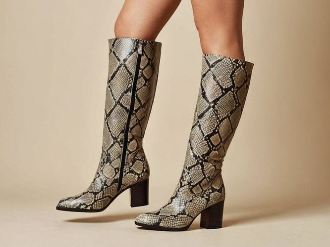 Snake Print Knee High Boots | by Ariel Dunlap | Apr, 2024 | Medium