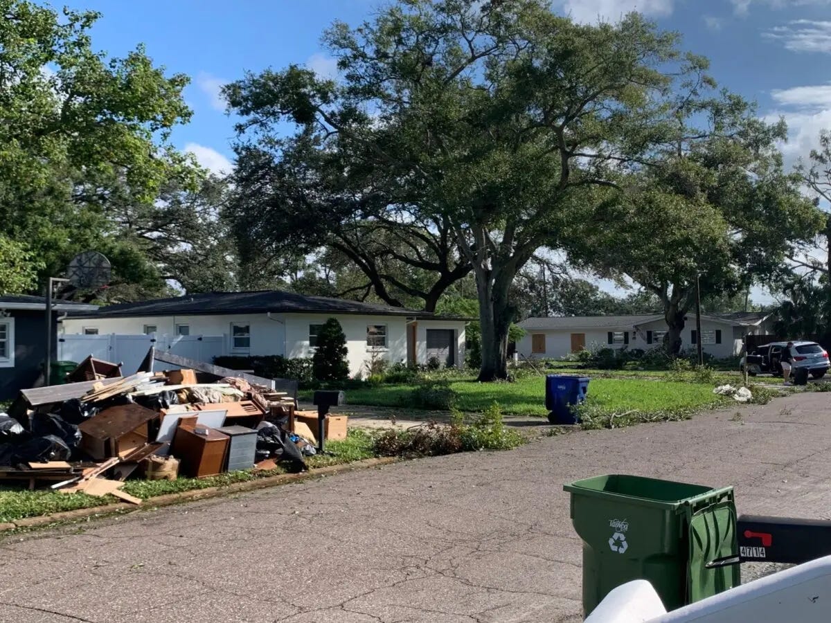 Tampa Resident Says Helene Debris Did Not Get Blown Away - Eamin beparibd - Medium