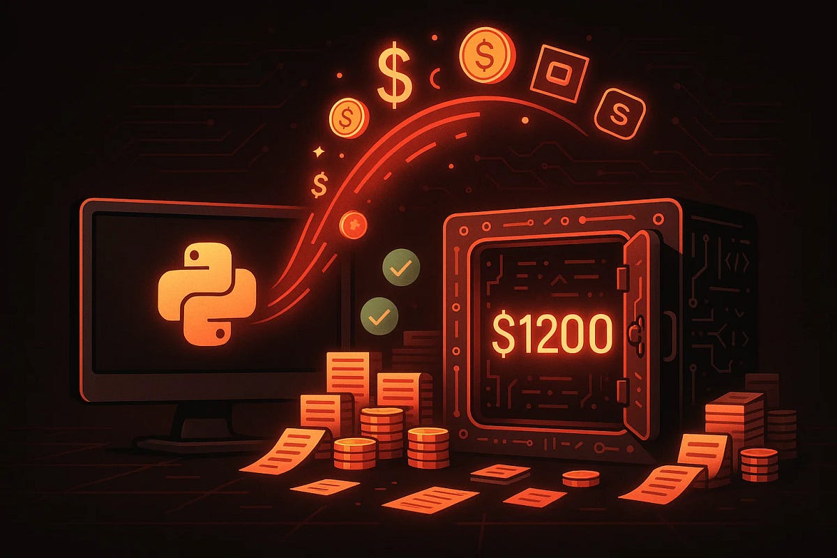 I Made My First 1200 With A Python Script By Definecode Jul 2025 Python In Plain English