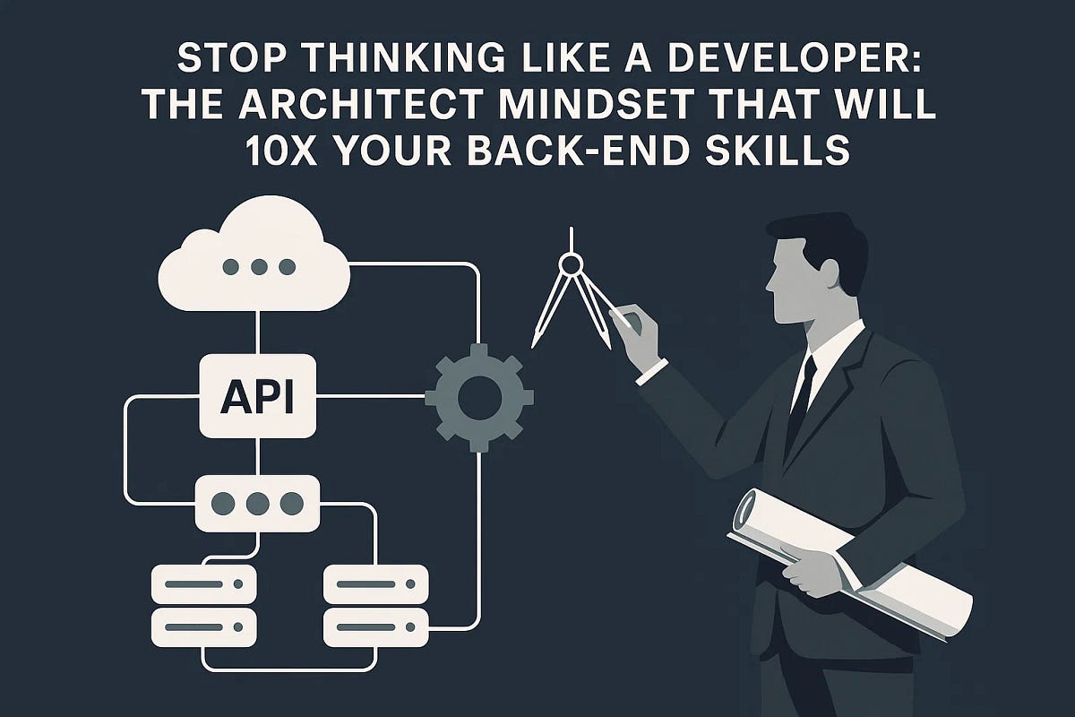 Stop Thinking Like a Developer: The Architect Mindset That Will 10x Your Back-End Skills | by ...