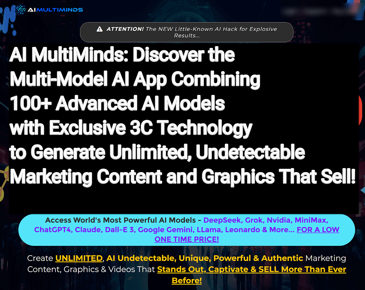 AI MultiMinds Review: Experience the Multi-Model AI App That Combines 100+ Cutting-Edge AI ...