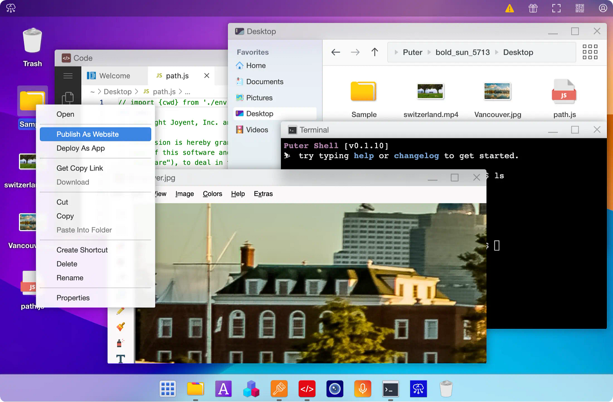 Puter: A Free and Open-Source Desktop for the Future | by Alexander ...