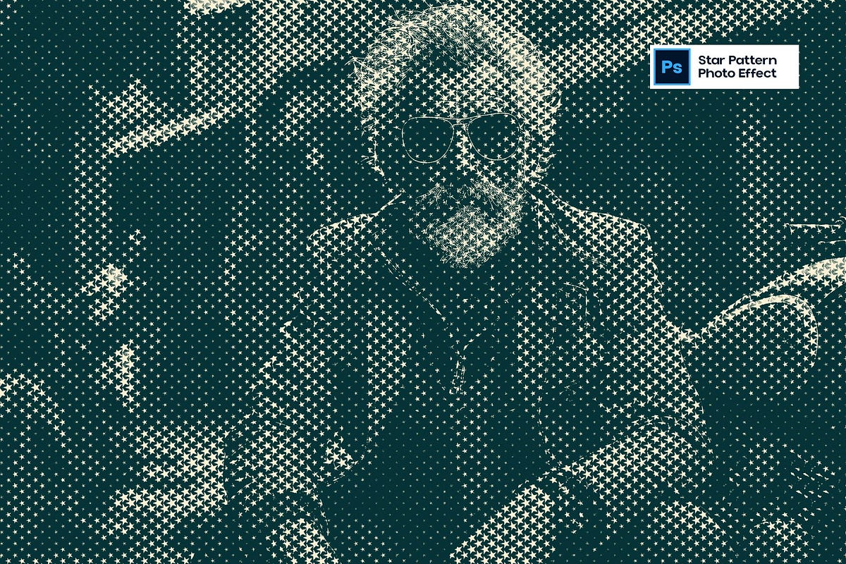 Star Pattern Photo Effect | by Illustrapro | Jun, 2024 | Medium