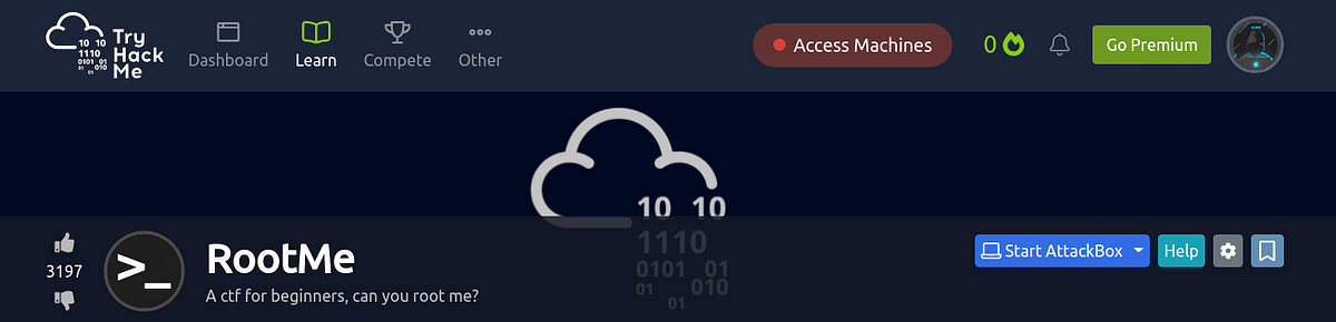 Walkthrough — Rootme — TryHackMe. Steps performed to pwned the Rootme… | by subash_99 | Medium