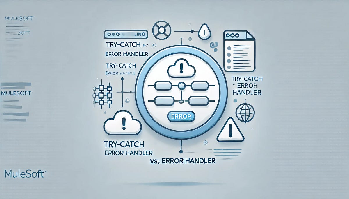 Error Handling in MuleSoft: Try-Catch vs. Error Handler — When to Use What? | by Amulya | Medium