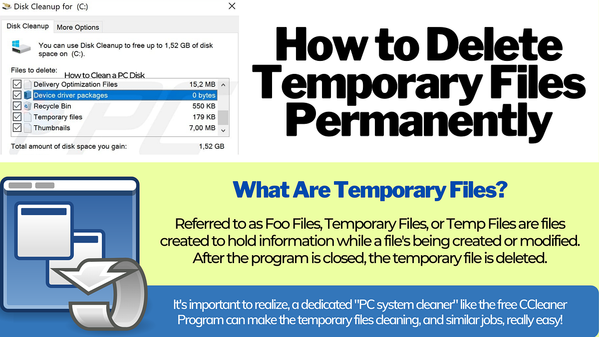 Temporary Files | What are they? & How are they deleted? | by Web Tech ...