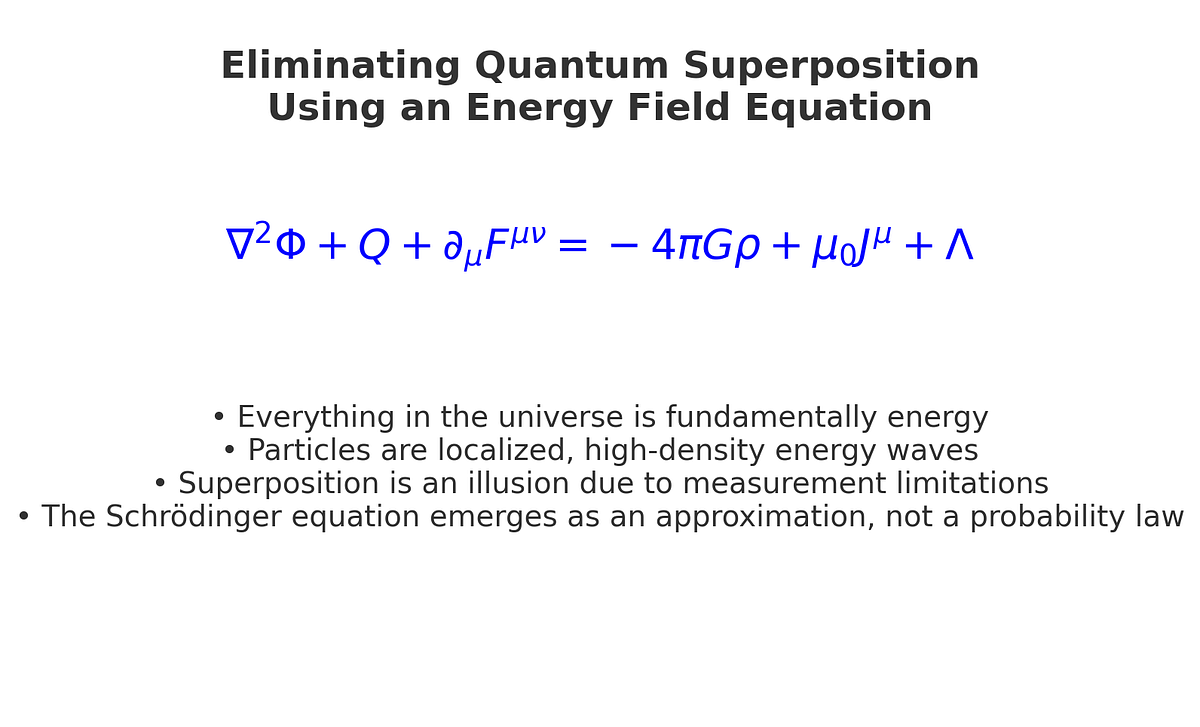 Title: Eliminating Quantum Superposition Using a Fundamental Energy Field Equation | by Ravi ...
