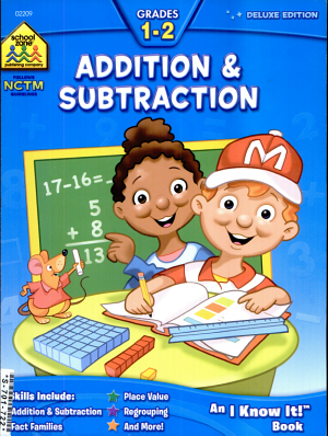 [PDF] School Zone Addition and Subtraction Workbook: 1st Grade Math ...