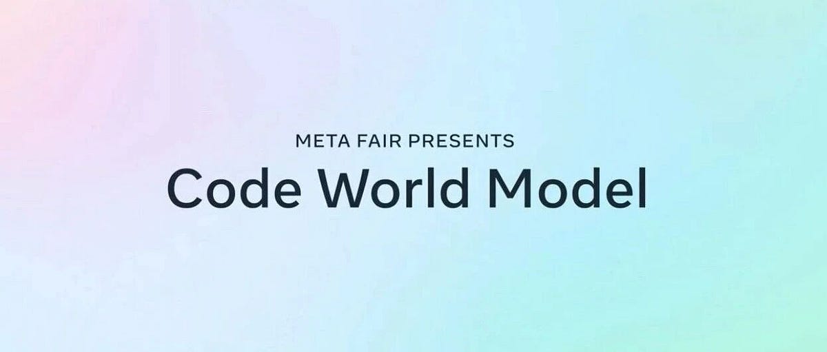 Meta Open-Sources CWM: The First 32B Parameter Code World Model | by AI ...