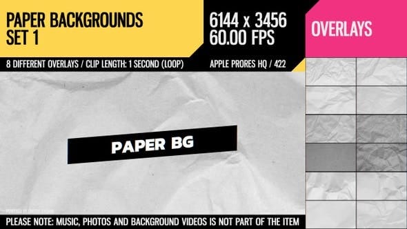 Paper Backgrounds (6K Set 1) (Stock Video / Motion Graphics ...