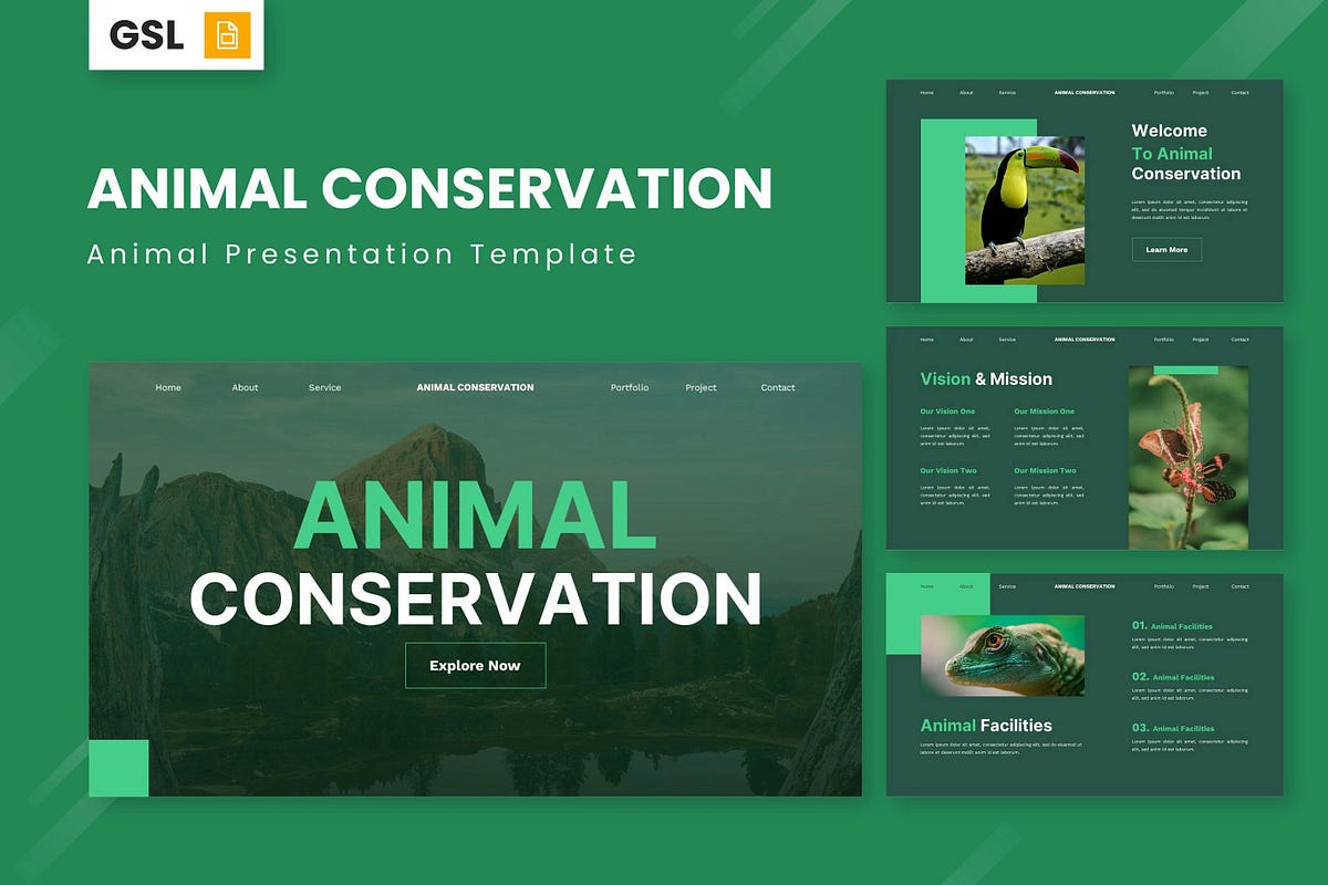 Animal Conservation — Animal Google Slide Template | by Quasarquill ...