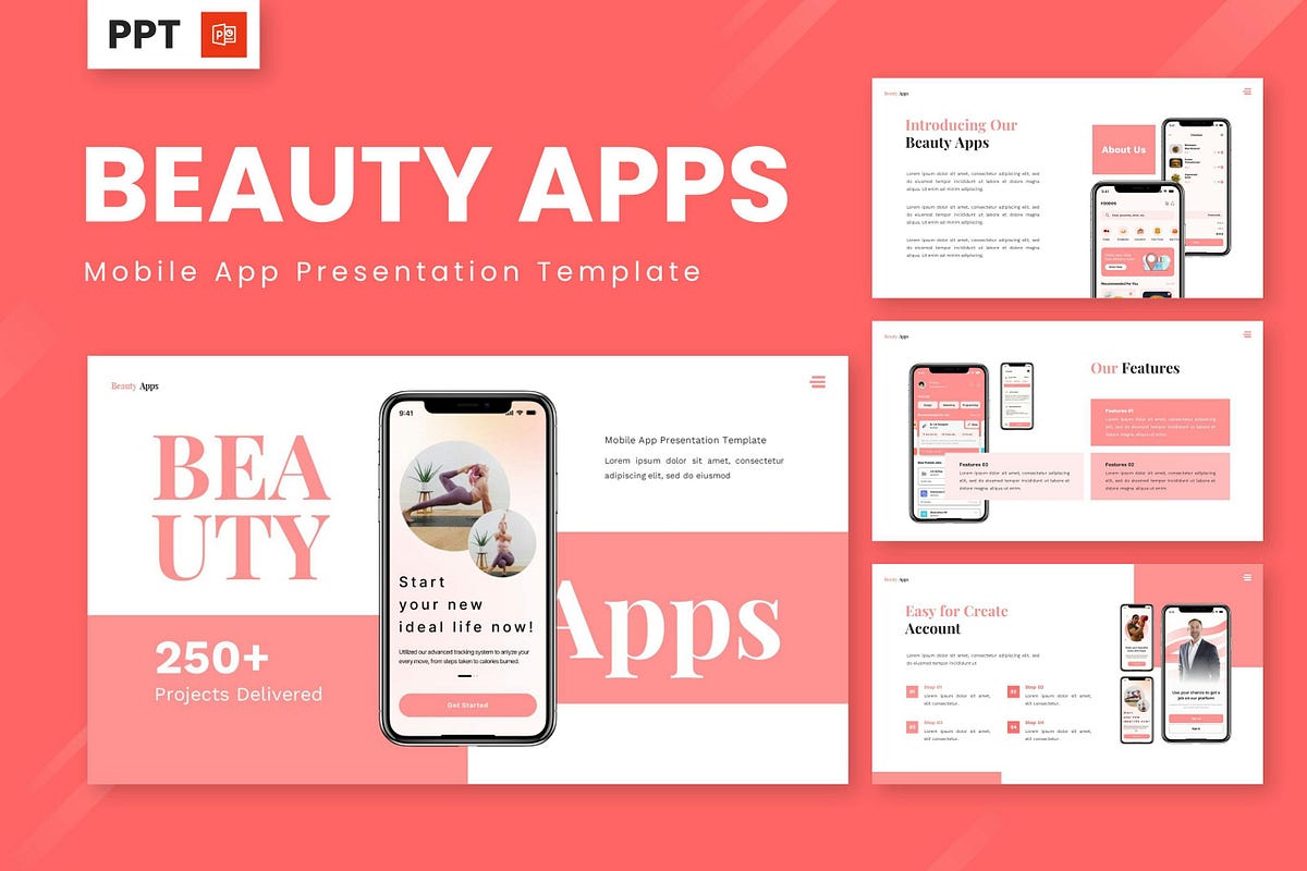 Beauty Apps — Mobile App Powerpoint Templates | by Photonpathfinder ...