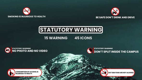 Statutory and Prohibition Warning - Aquaartificer - Medium