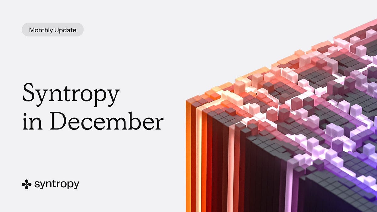 Monthly Update: Syntropy in December | by Džiugas Čiūras | Medium