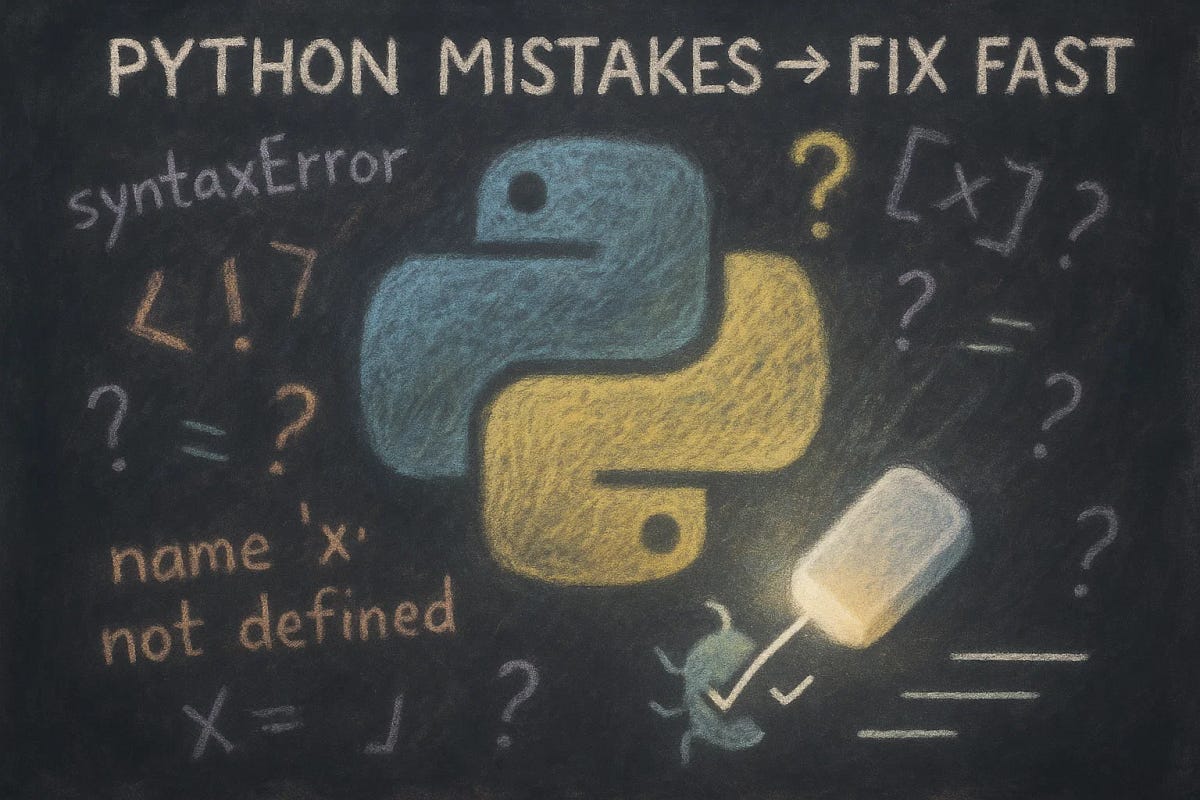 8 Python Mistakes You’ll Probably Make (And Fix Fast) | by Abdur Rahman | Sep, 2025 | Python in ...