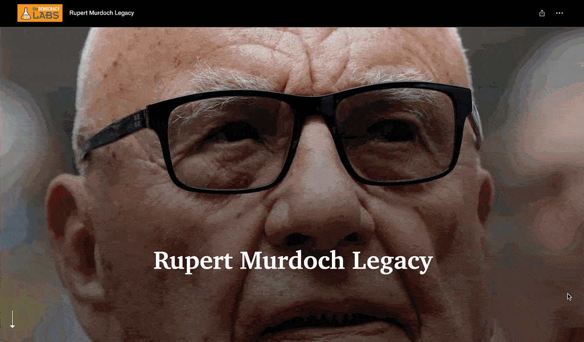 Rupert Murdoch legacy mapped. “Rupert Murdoch’s legacy is one of… | by DemLabs | Medium