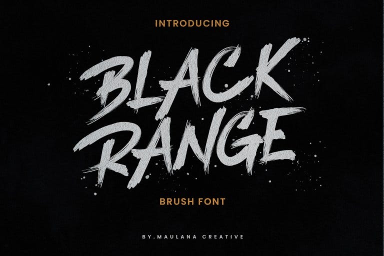 Black Range Font | by audrey97 | Jul, 2024 | Medium
