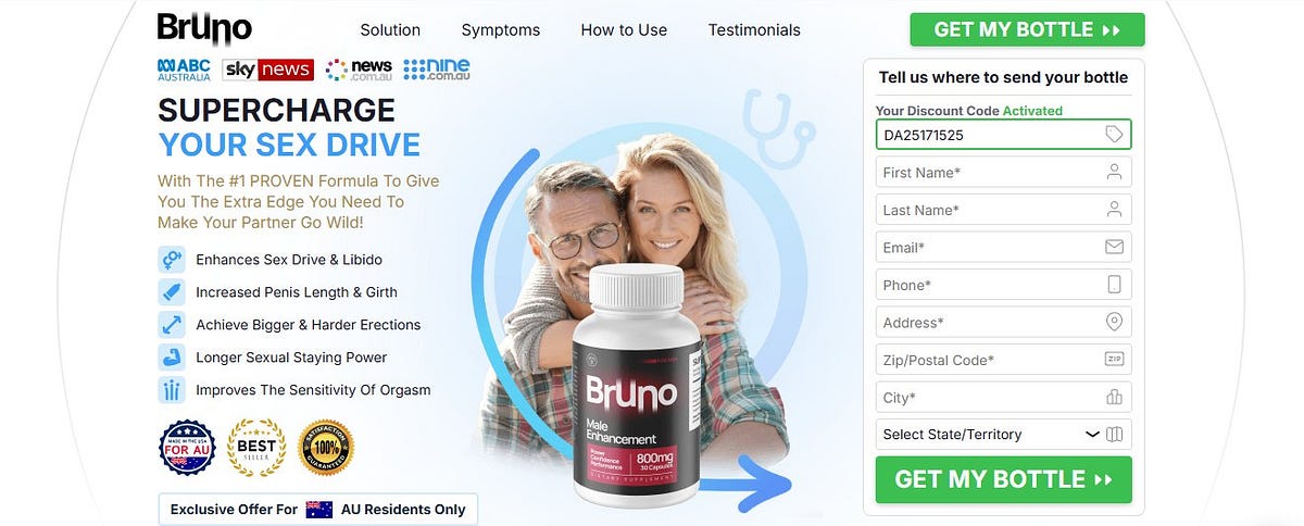 Bruno Male Enhancement Australia Review Male Performance Matrix ...
