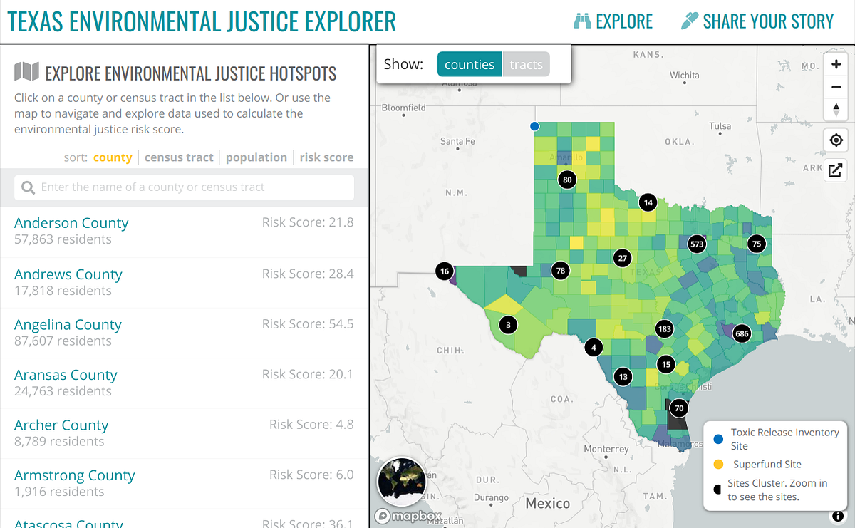 Unveiling the Texas Environmental Justice Explorer | by Climate Cabinet ...