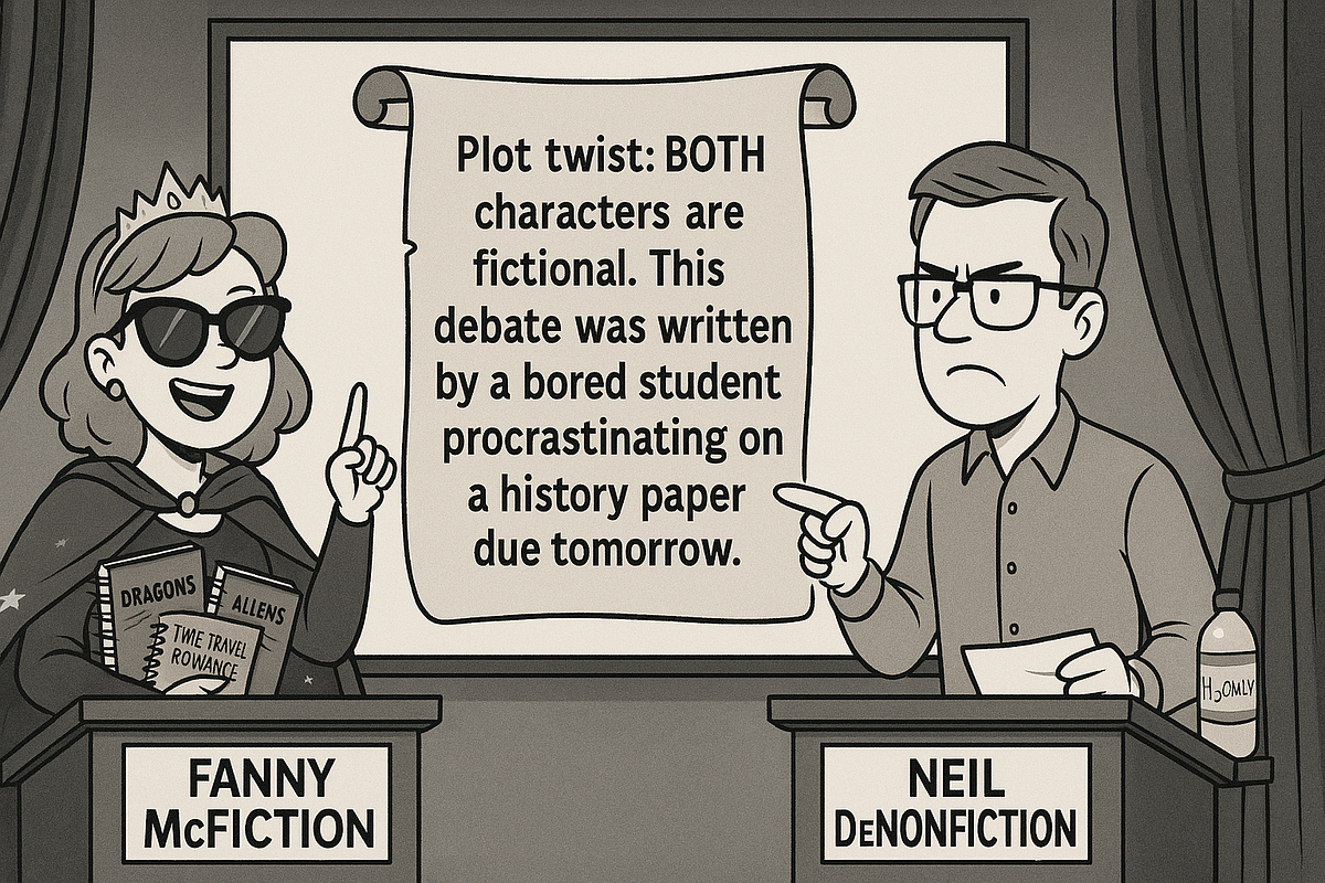 “Fact vs. Fiction: A Punbelievable Debate” | by the_bayesist | Apr ...