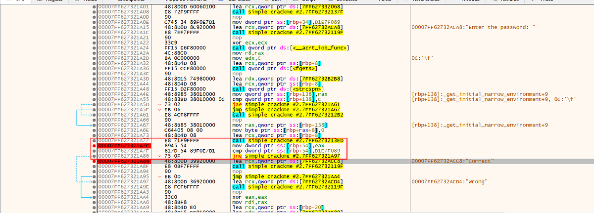 Simple Crackme #2. Link: Simple crackme | by Lorenzo Moulin | Feb, 2025 | Medium