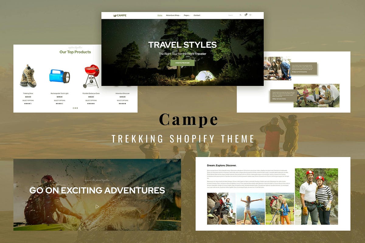 Campe — Camping & Adventure Shopify Theme | by Logosmith | Jul, 2024 ...
