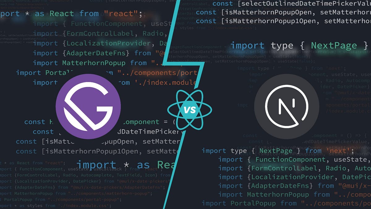 Gatsby vs Next.js: Which is the better React framework? | by Anurag Kanoria | JavaScript in ...