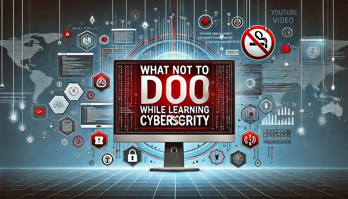 What Not to Do While Learning Cybersecurity? | by Satyam Pathania | OSINT Team
