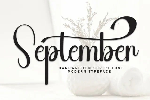 September Calligraphy Font | by ishirakawamary | Medium