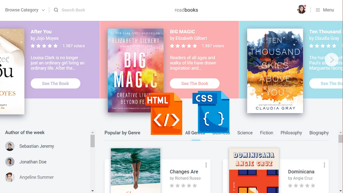 Online Book Store Project in HTML and CSS (Source Code) | by Codewithashutosh | Medium