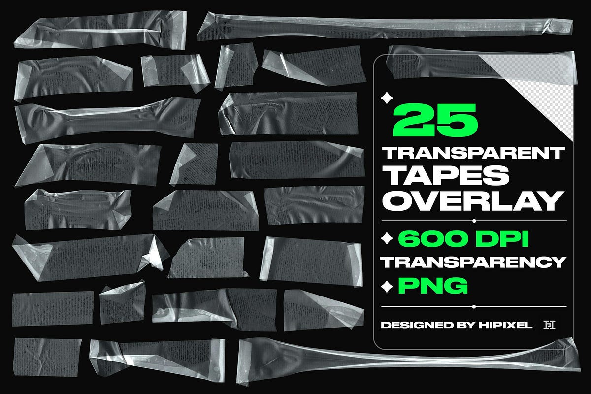 Transparent Tapes Overlay - Prismpioneer - Medium