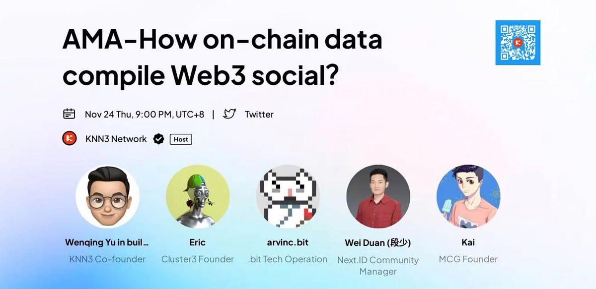 How on-chain data compiles Web3 social @KNN3 space recap | by KNN3 ...