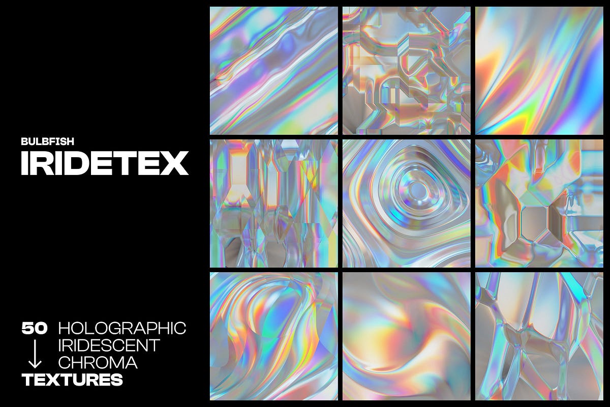 Iridetex — Holographic Iridescent Textures Pack - Pixelpariah - Medium