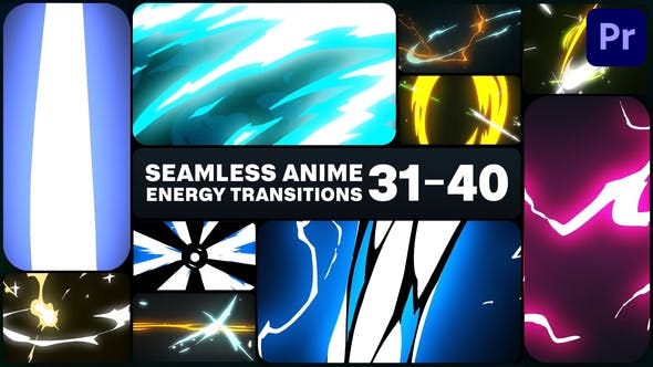 Seamless Energy Anime Transitions for Premiere Pro (Elements Video ...