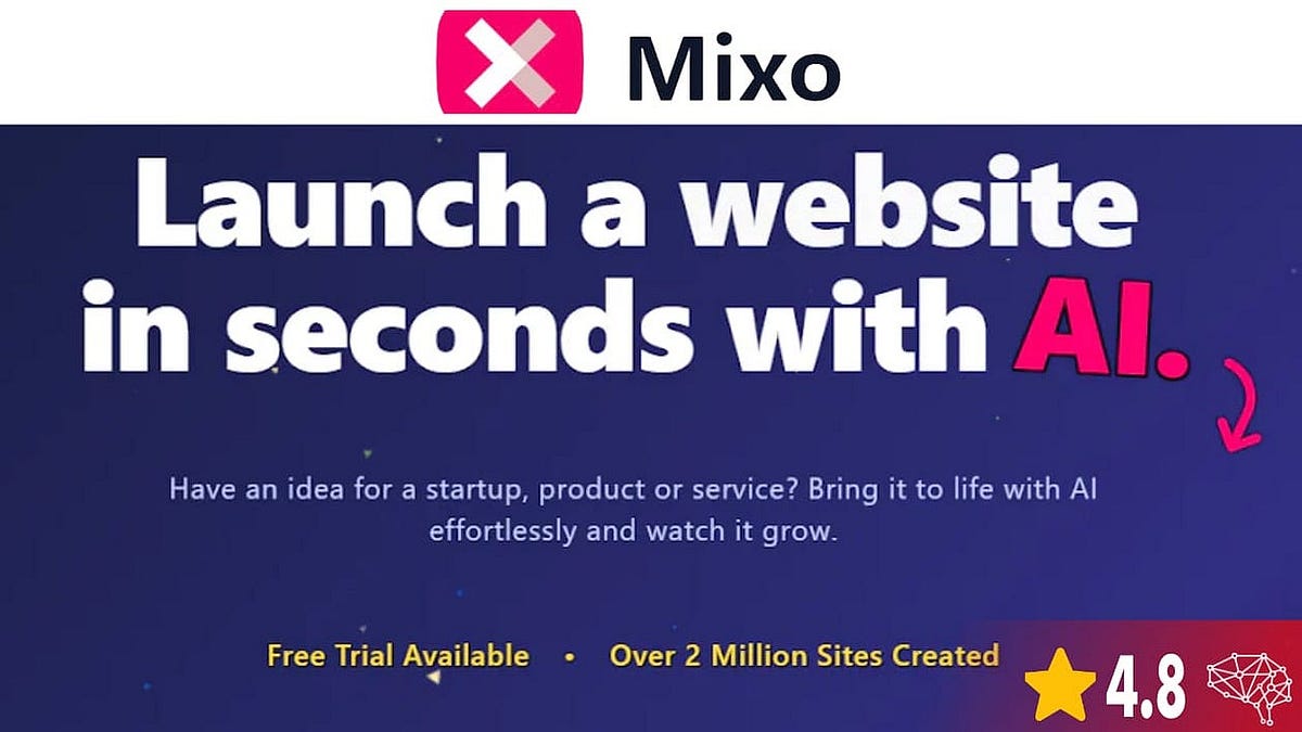 Mixo is the AI Website Builder and Business Accelerator | by Saygin Celen | AI Frontier X | Medium