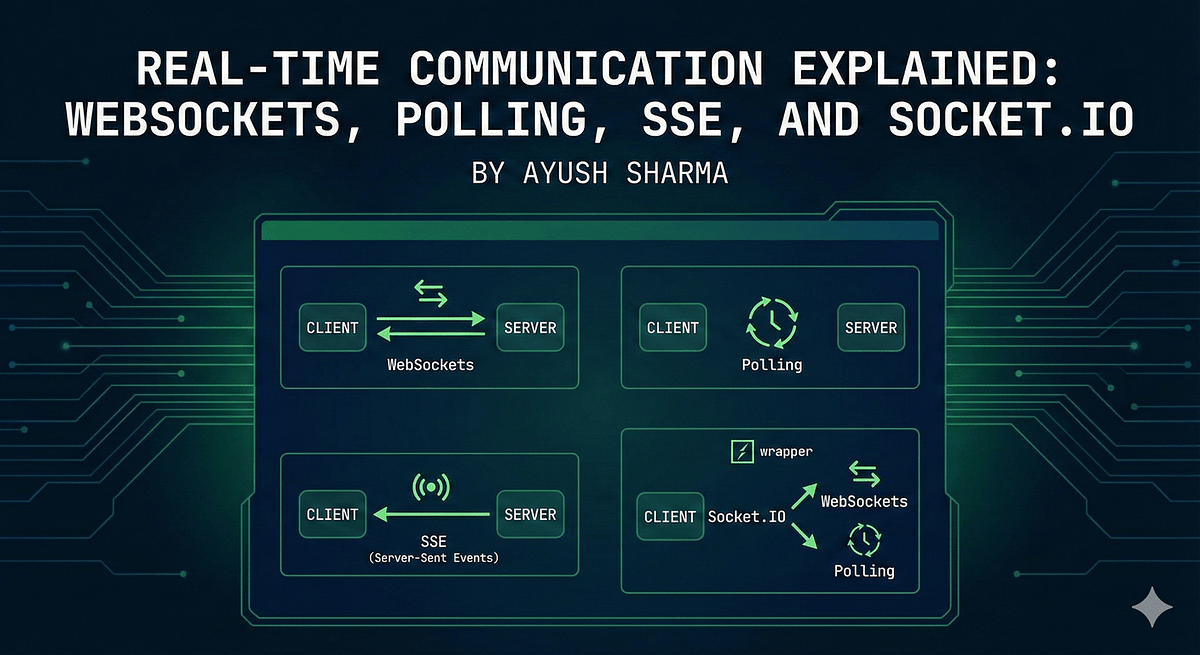 Real-Time Communication Explained: WebSockets, Polling, SSE, and Socket.IO | by Ayush Sharma ...
