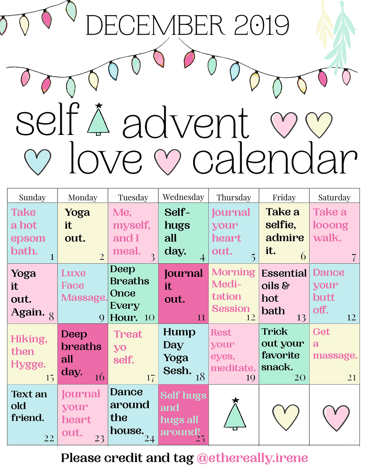 Try This Self-Love Advent Calendar To Stay Sane Through the Holidays ...