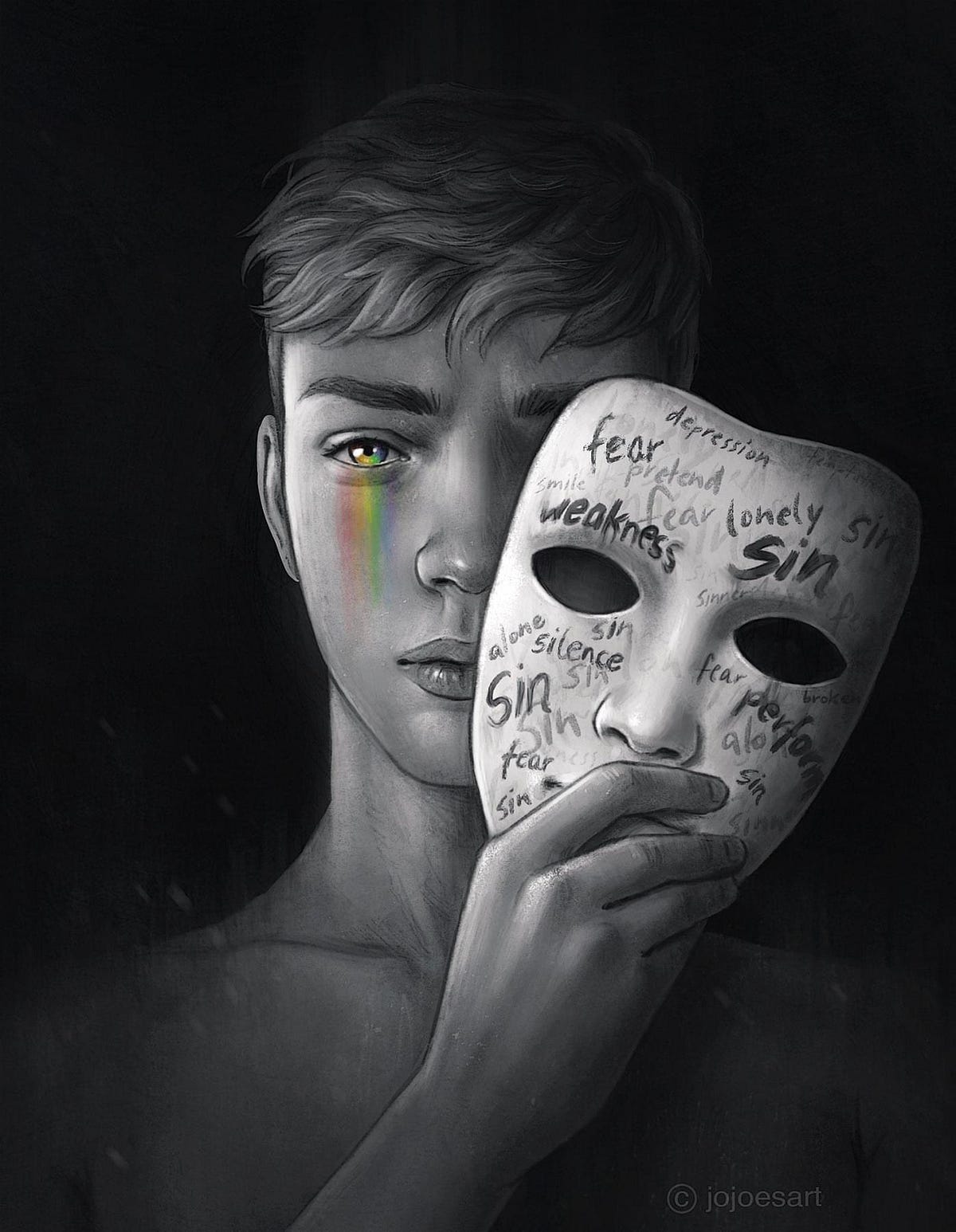 Behind the mask. They smile and laugh, but what’s behind… | by Saanjh ...